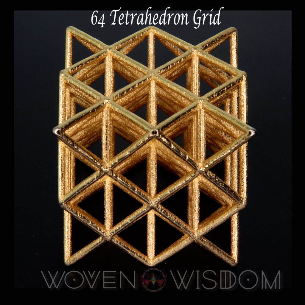 64 Tetrahedron Grid - Woven Wisdom